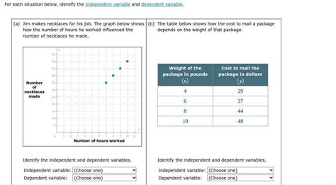For Each Situation Below Identify The Independent Variable And Dependent Variable A Jim Makes