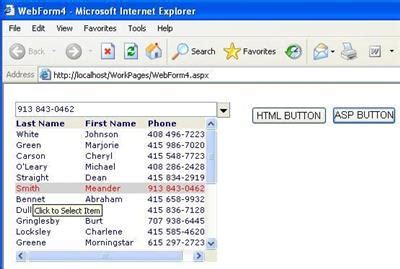 Multiple Columns DropDown For ASP NET CodeProject