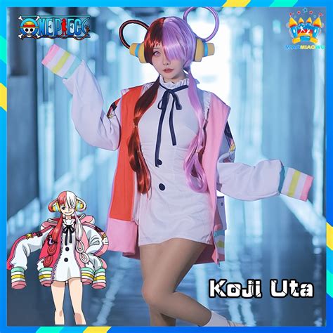 Uta Cosplay Costume Anime One Piece Film Red Jk Uniforms Wigs Women