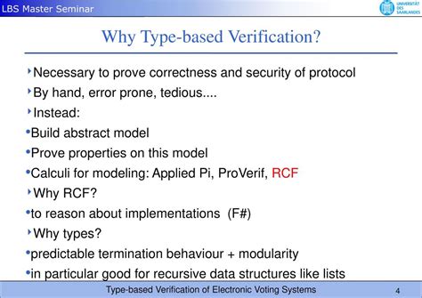 Motivation Civitas Rcf Security Properties Of E Voting Protocols Ppt