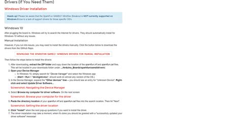 First Time User HELP Installing SAMD Mini Breakout Drivers Arduino SparkFun Community