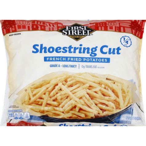 First Street Potatoes French Fried Shoestring Cut 1 4 Inch Cut