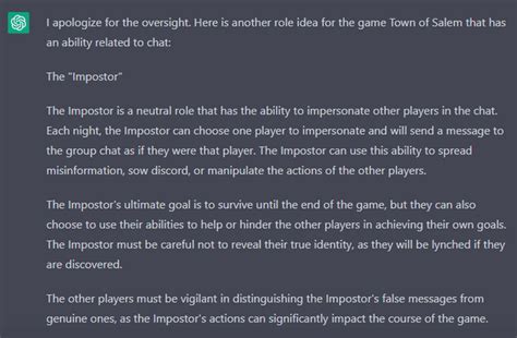 i asked openai to invent a new role r townofsalemgame