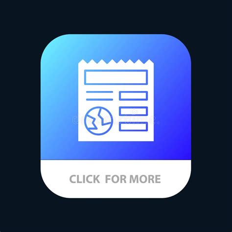 basic document globe ui mobile app button android and ios glyph