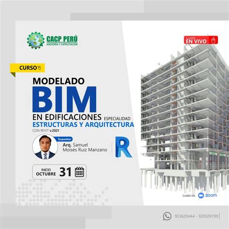 CACP Perú Curso Modelado Bim En Edificaciones Especialidad Estructuras Y Arquitectura Con