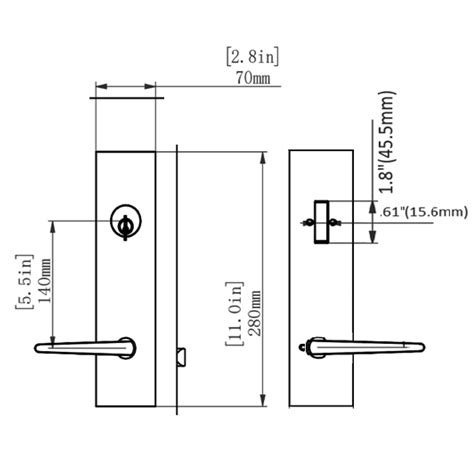 Transitional Collection Addy Handleset With Utica Lever In Matte