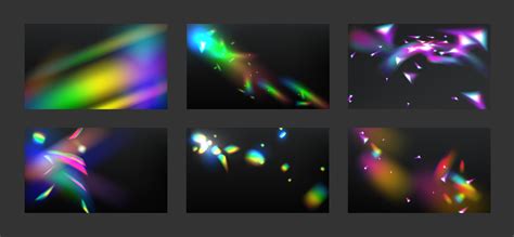 Rainbow Streaks And Flare Reflection Light 13530883 Vector Art At Vecteezy