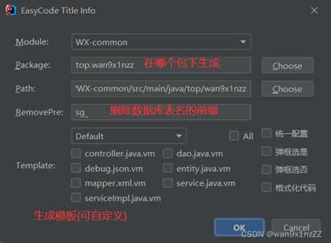 Idea Easycode插件easycode 插件 Csdn博客