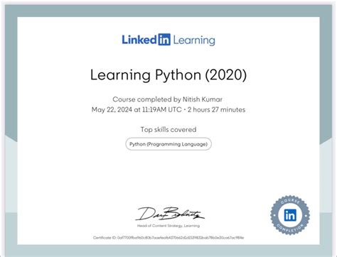 Nitish Kumar On Linkedin Python Hti Learning