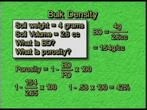 How To Calculate Bulk Density Of Soil