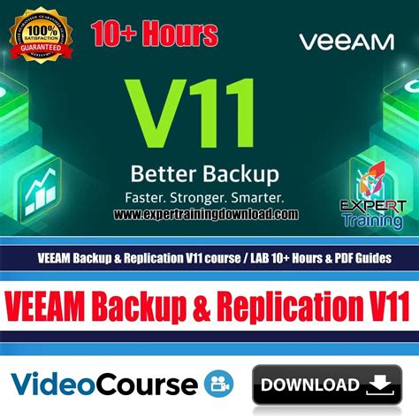 veeam backup and replication v11 course lab 10 hours and pdf guides