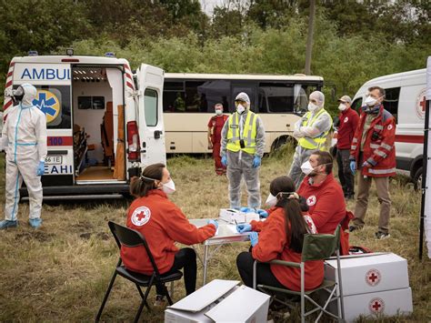 У Запоріжжі Загін швидкого реагування Червоного Хреста України брав участь у штабних тренуваннях