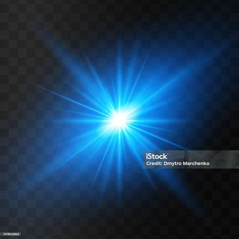 검은 배경에 파란색으로 빛나는 밝은 별 투명하게 빛나는 태양 별이 폭발하고 밝은 플래시 파란색 밝은 그림 스타 버스트 개체 그룹에 대한 스톡 벡터 아트 및 기타 이미지