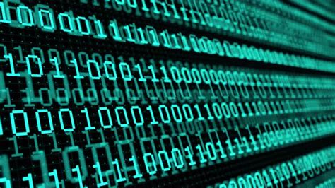 Technical Environment Programming Binary Code In The Future Elements Motion Graphics Ft Matrix