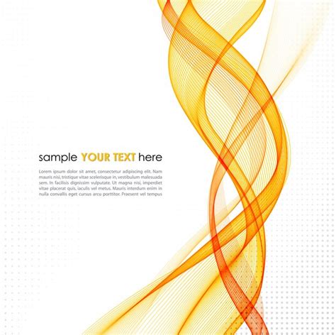 Premium Vector Abstract Orange Line