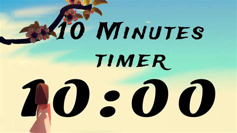 10 Minute Countdown Timer Calm Music Youtube