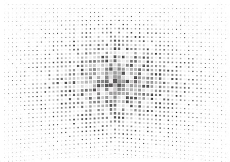 Premium Vector Monochrome Square Seamless Pattern Background