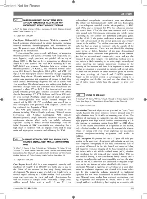 When Bronchiolitis Doesnt Make Sense Alveolar Journal Of