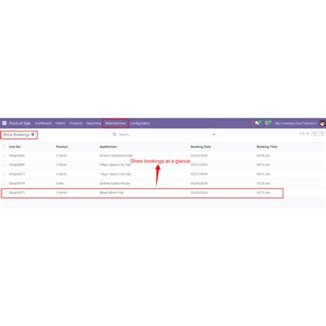 Booking And Reservation Ticketing System Pos For Odoo Streamline
