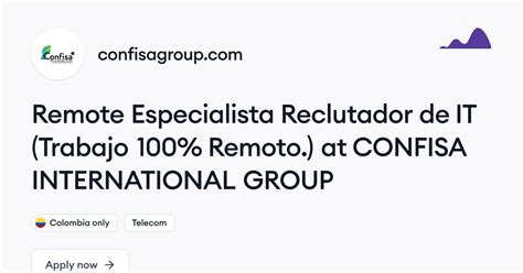 Himalayas On Linkedin Remote Especialista Reclutador De It Trabajo 100 Remoto Job At Confisa