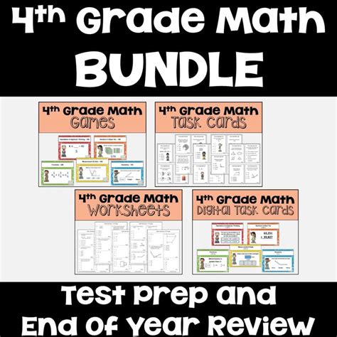 4 Fun Ways To Test Prep And Review For 4th Grade Math