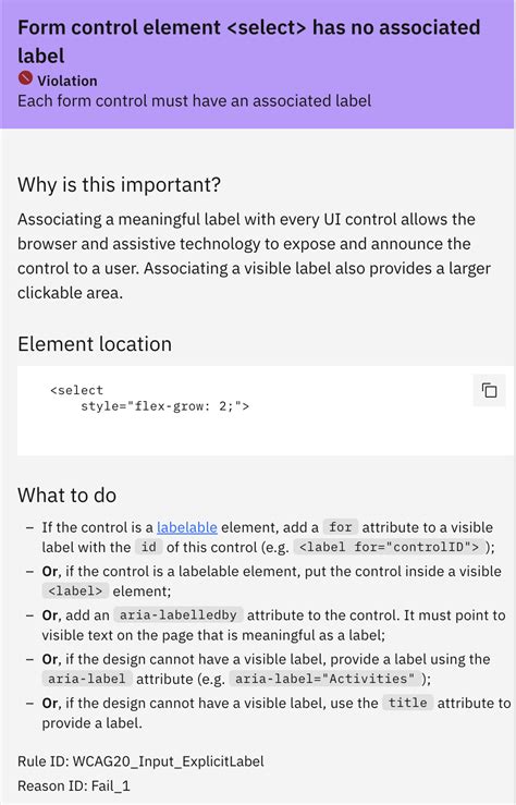 form control elements in graphiql explore plugin have no associated