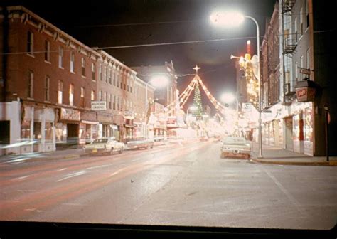 Christmas Decoration Main St Looking South From 10th St Circa 1960s