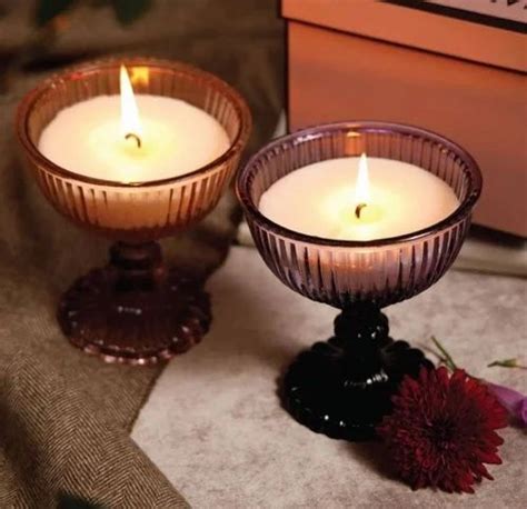 Color Coated Crystal Glass Globe Tealight Candle Holder 100ml At ₹ 49