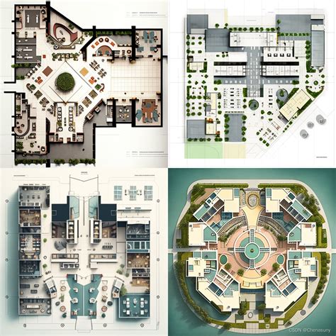 如何使用midjourney辅助建筑平面设计和室内设计，常用的建筑平面效果图提示和使用效果展示（内附midjourney提示词网站