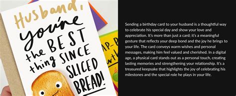 Old English Co Birthday Card For Husband Male Birthday
