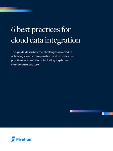 fivetran 6 best practices for cloud data integration pdf cloud