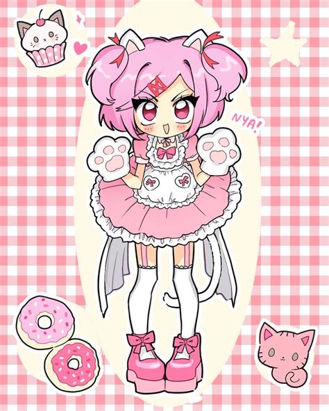 Natsuki Doki Doki Literature Club Drawn By Oceaninspace Danbooru