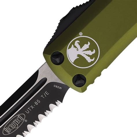 Microtech 2332od Auto Utx 85 Two Tone Part Serrated Tanto Edge Otf