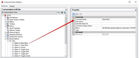 AutoCAD Custom User Interface CUI
