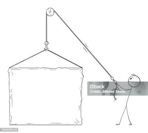 사람 리프팅 무거운 큰 바위 또는 돌 벡터 만화 스틱 그림 일러스트 가공의 인물에 대한 스톡 벡터 아트 및 기타 이미지 가공의 인물 과중한 짐 남자 Istock