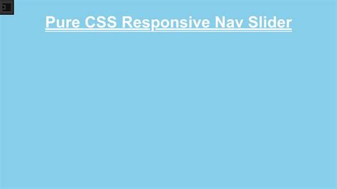 Pure Css Responsive Slider
