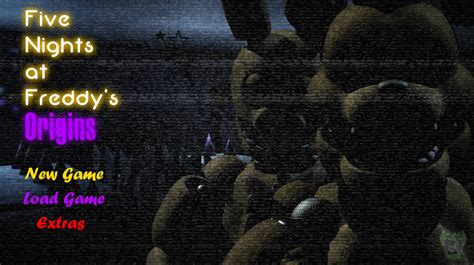 Blender Fnaf Fnaf Origins Fan Made Title Screen By Xxmrtrapxx On