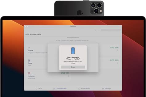 Ios 16 Ipados 16 Macos Ventura Zoho Oneauth Authenticator