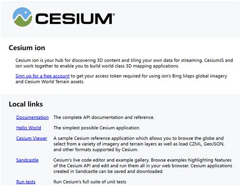 Cesium第一个示例 紅葉 博客园