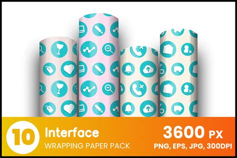 interface wrapping paper graphic by fromporto · creative fabrica