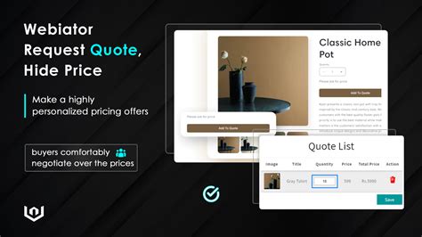 Wt Request Quote Hide Price Request Quote Hide Price Webiators Shopify App Store