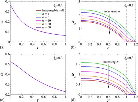 Profiles Of Particle Volume Fraction ϕ And Axial Velocity Component Uz Download Scientific