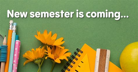 New Semester Is Coming як зробити урок після канікул продуктивним