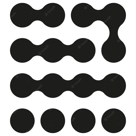 premium vector metaball connected dots circles pattern texture