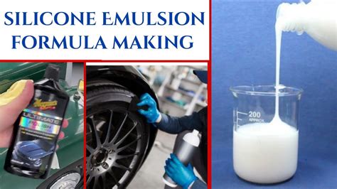 Silicone Emulsion Formula How To Make Emulsion Silicone Oil Emulsifier Releasing