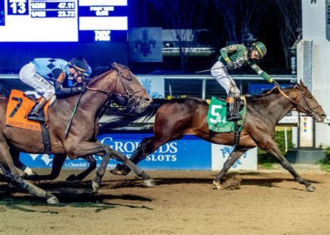 Golden Tempo Leads 1 2 Lecomte Finish For Trainer Cherie Devaux