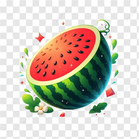 흰색 배경에 화려한 수박 벡터 일러스트 레이 션 흰색 배경에 화려한 수박 벡터 그림 빨간색 맛있고 신선하고 맛있는 녹색 수박 Png 일러스트 및 이미지 에 대한 무료