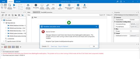 Not Able To Connect To 64 Bit Oracle Db 11g Express Edition Through Uipath Help Uipath