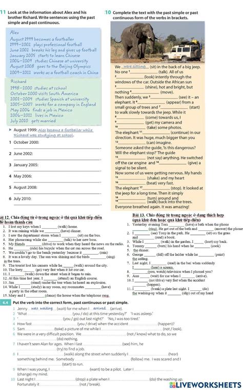 Review Past Con Free Interactive Worksheets 1777066
