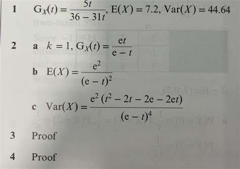 9231 Statistics Probability Generating Functions Maths With David